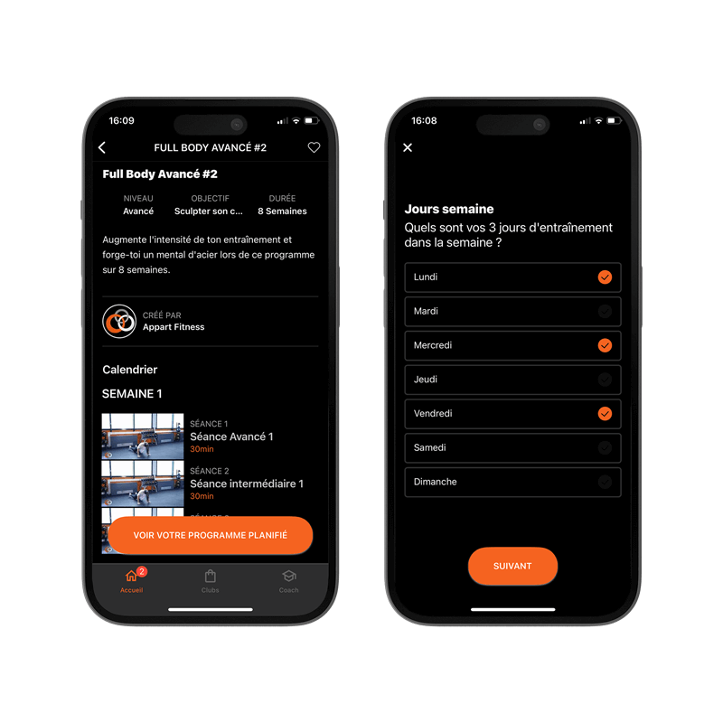 Appli Joy - L'Appart Fitness
